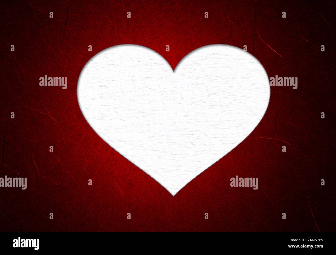 Cut out hear from red paper background Stock Photo - Alamy