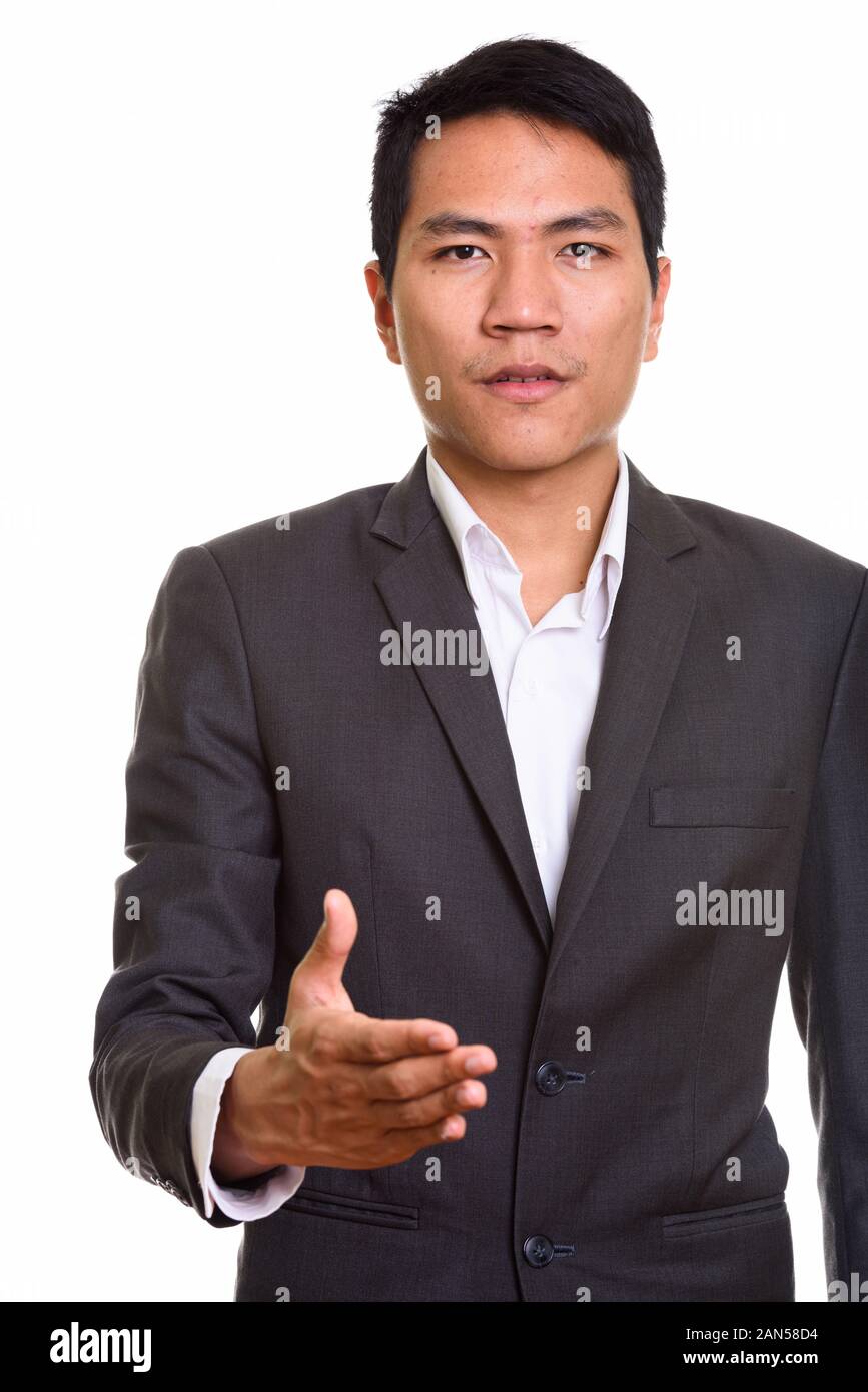 Close up businessman giving hand hi-res stock photography and images ...