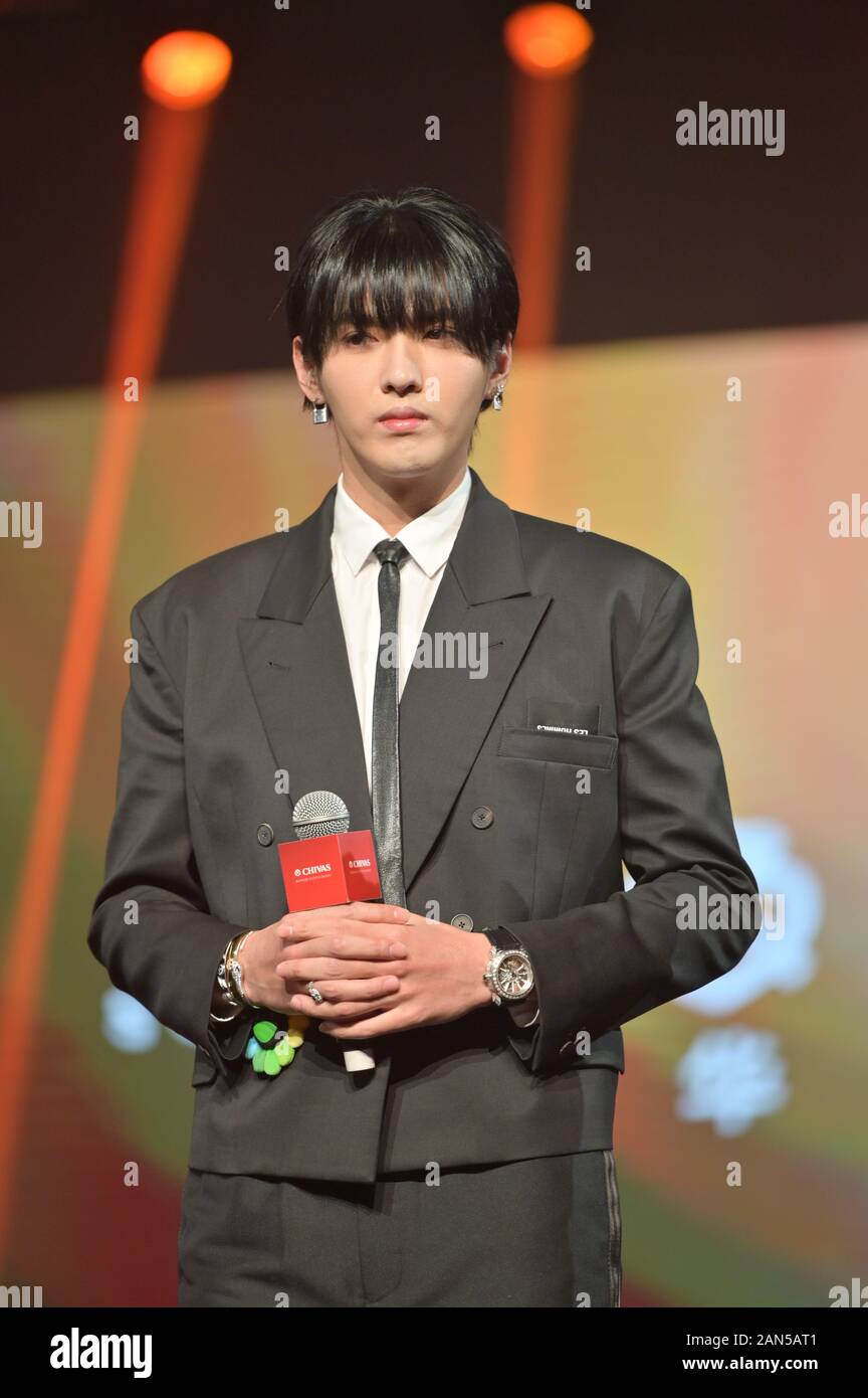 --File--Chinese singer and actor Kris Wu or Wu Yifan attends a wine ...