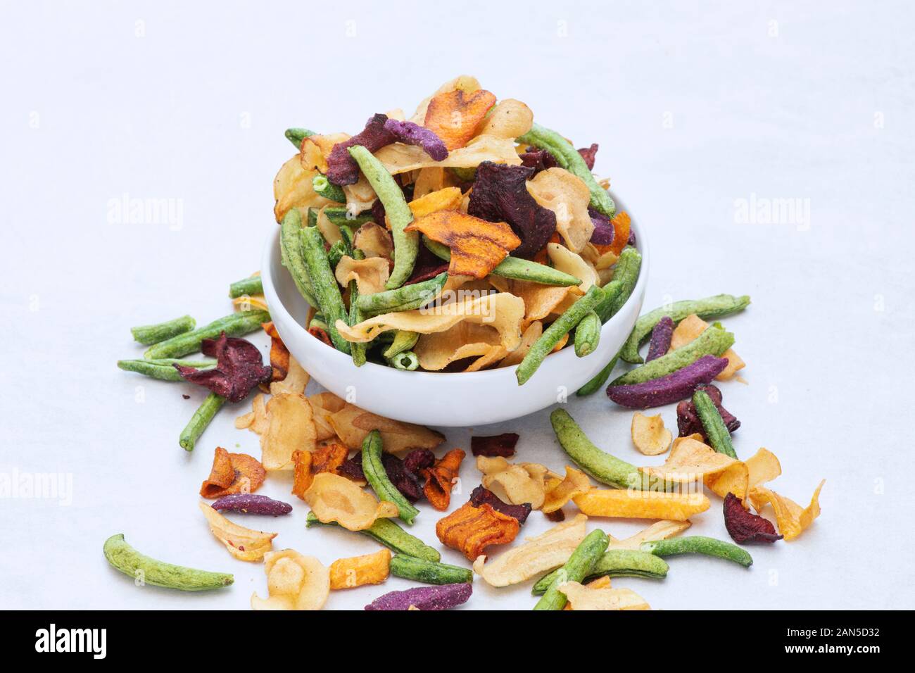 Emily bean and pea vegetable crisps with sweet potato sticks and ...