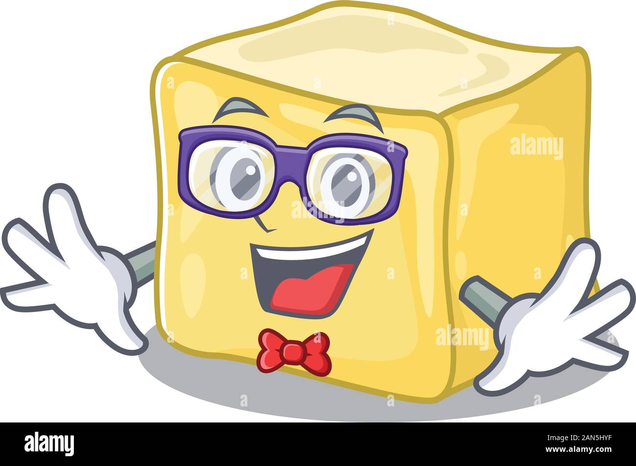 cartoon character of Geek creamy butter design Stock Vector Image & Art ...