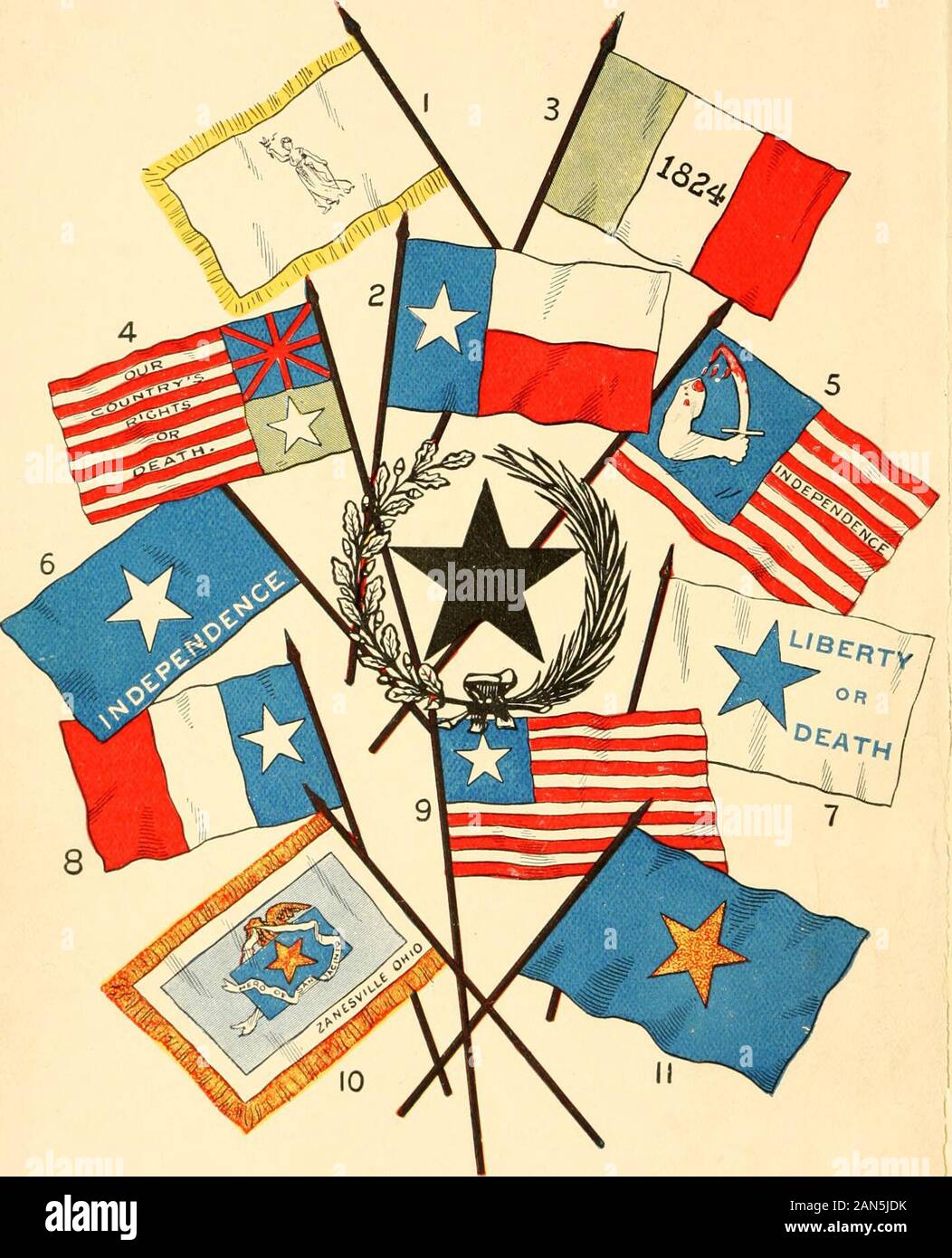 Republic of texas flag 1836 hi-res stock photography and images - Alamy