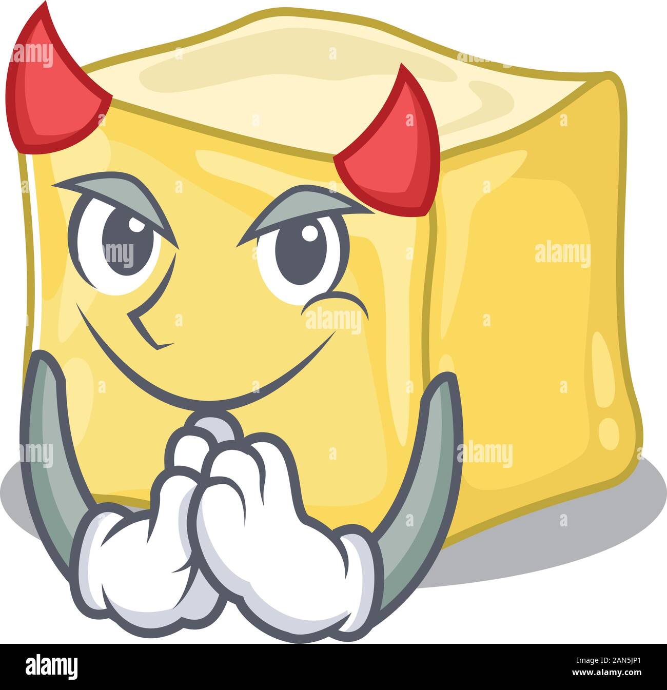 Devil creamy butter Cartoon in character design Stock Vector Image ...