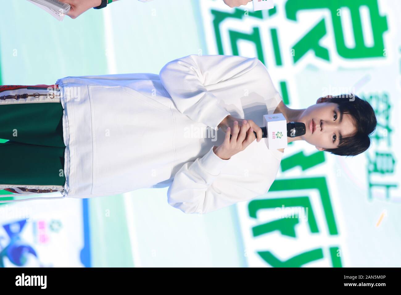 --FILE--Chinese singer and actor Wang Junkai, also known as Karry Wang ...