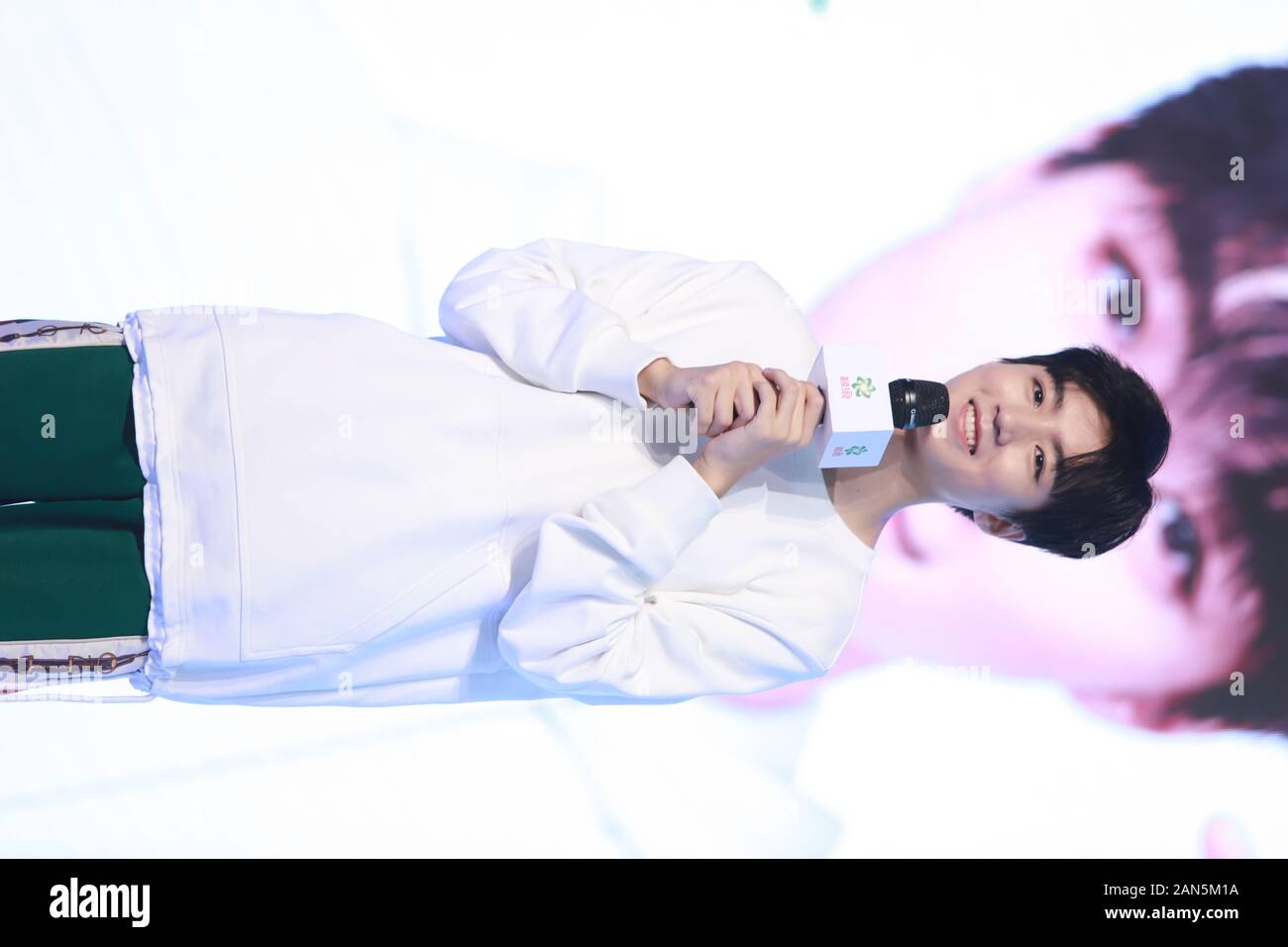 --FILE--Chinese singer and actor Wang Junkai, also known as Karry Wang ...