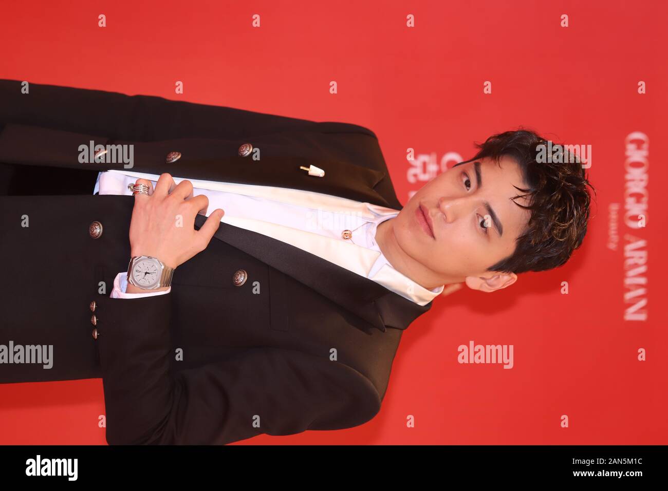 --FILE--Chinese actor Darren Wang, also known as Wang Talu, shows up at ...