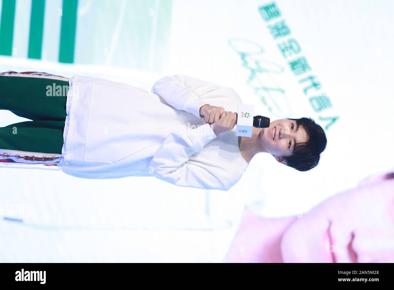 --FILE--Chinese singer and actor Wang Junkai, also known as Karry Wang ...