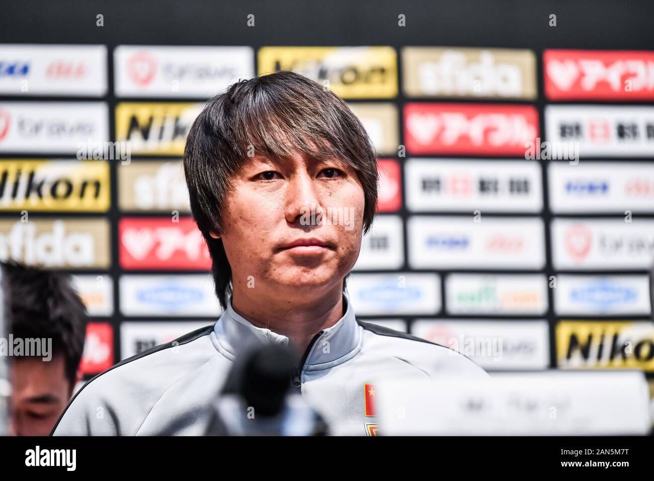 Head coach of China Men's National Football Team Li Tie shows up at the ...