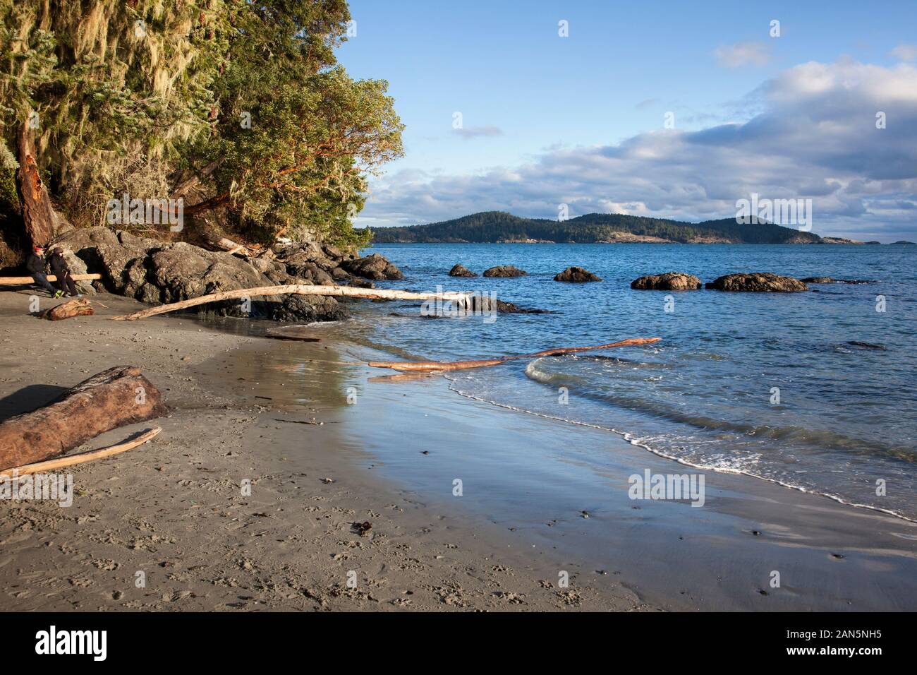 A view of the water from East Sooke Regional Park, Vancouver Island ...
