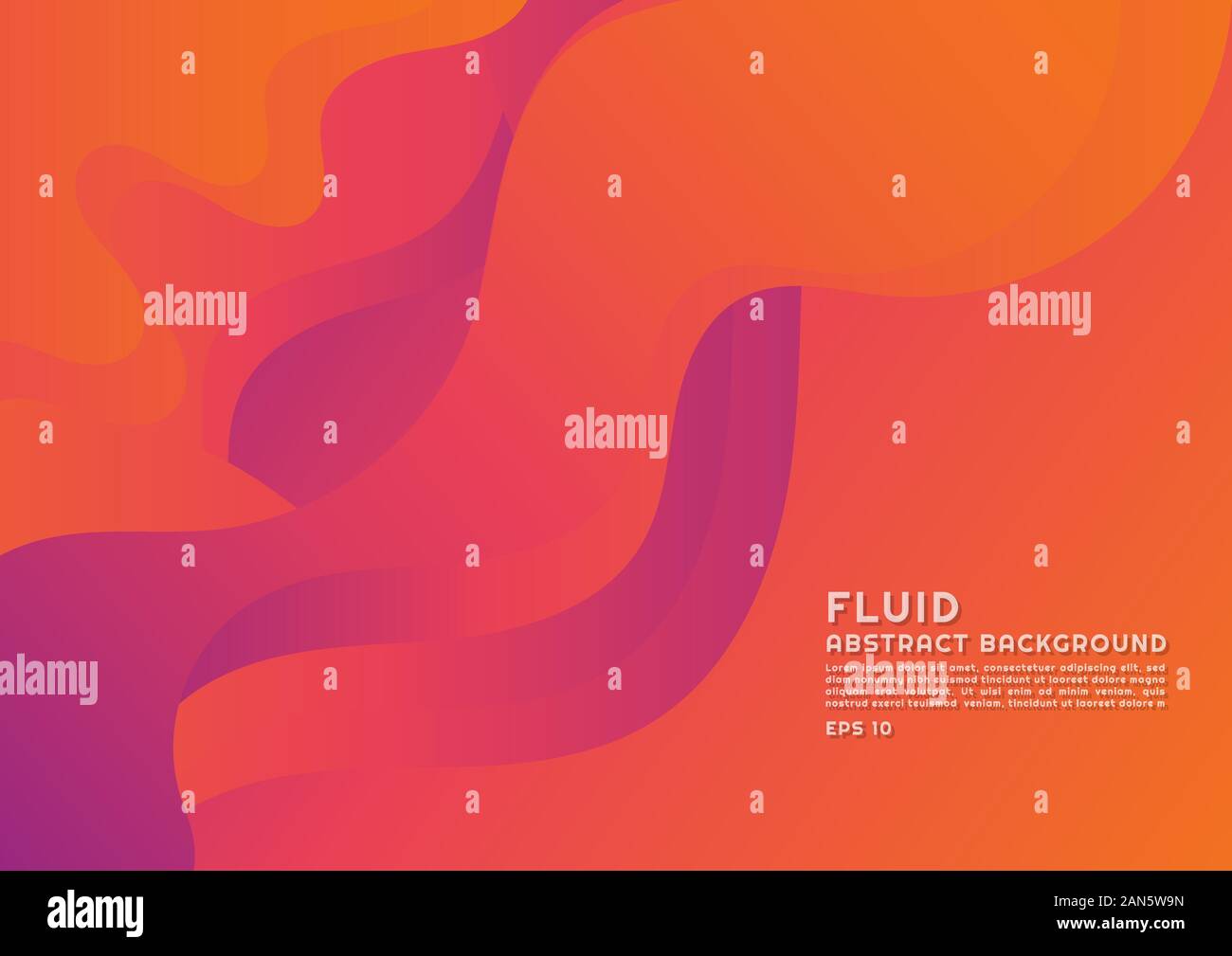 Fluid abstract background modern art design shape wave style with space ...