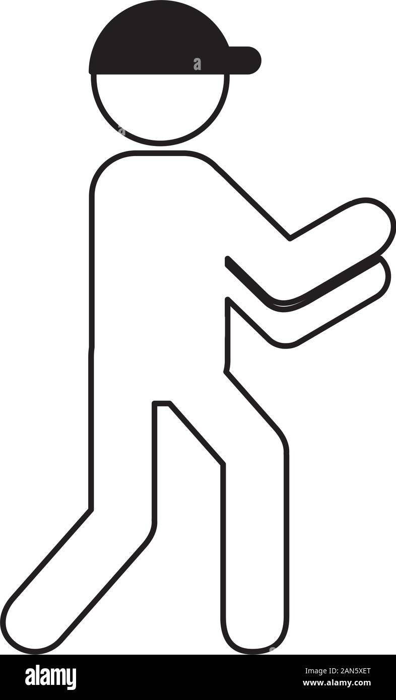 worker logistic silhouette icon Stock Vector Image & Art - Alamy