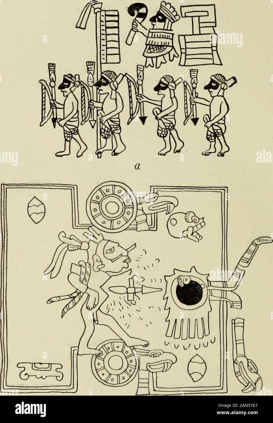 Aztec Hieroglyphics Alphabet