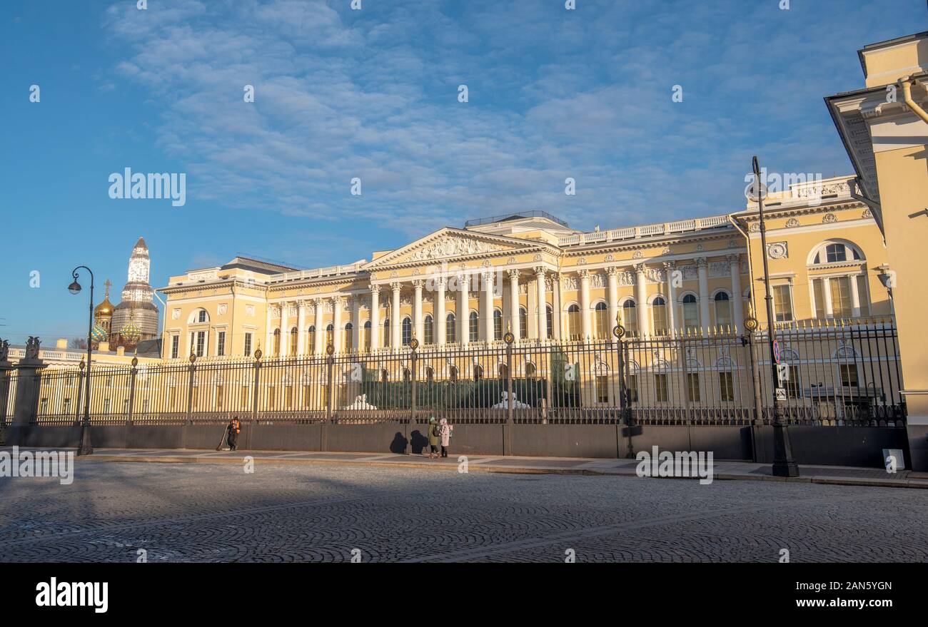 Saint Petersburg, Russia. View of the State Russian Museum. The museum ...