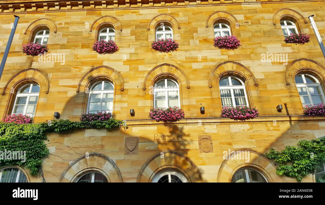 Wassertrüdingen Bavaria / Germany - 04 08 2019: Wassertrüdingen is a ...
