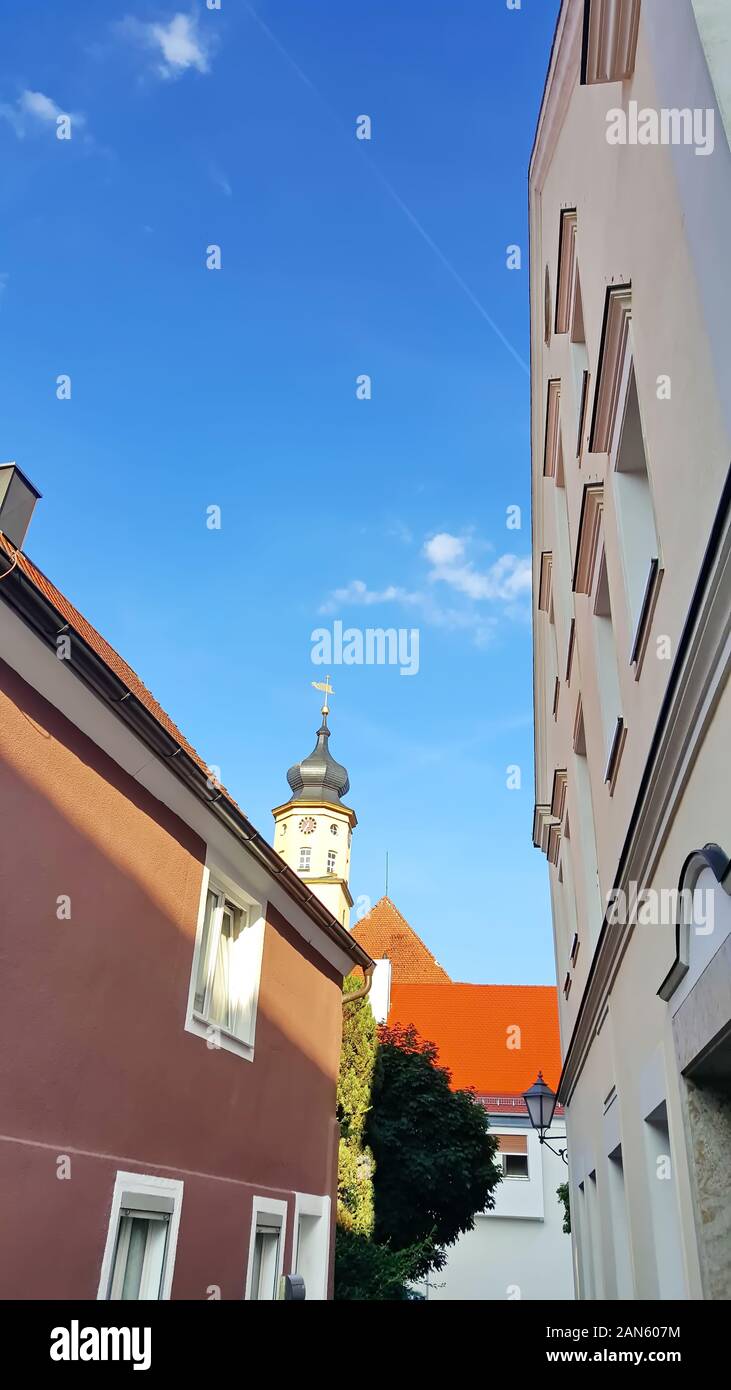 Wassertrüdingen is a city in Bavaria. Stadtkirche Stock Photo - Alamy