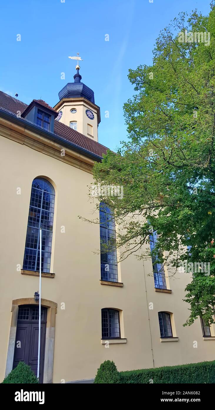 Wassertrüdingen is a city in Bavaria. Stadtkirche Stock Photo - Alamy