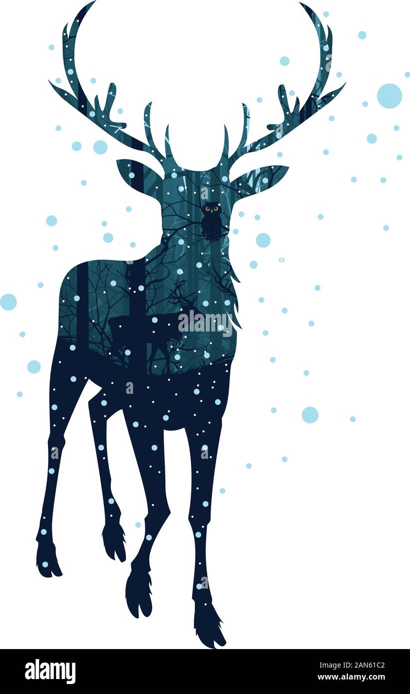 Winter Snow Silhouette