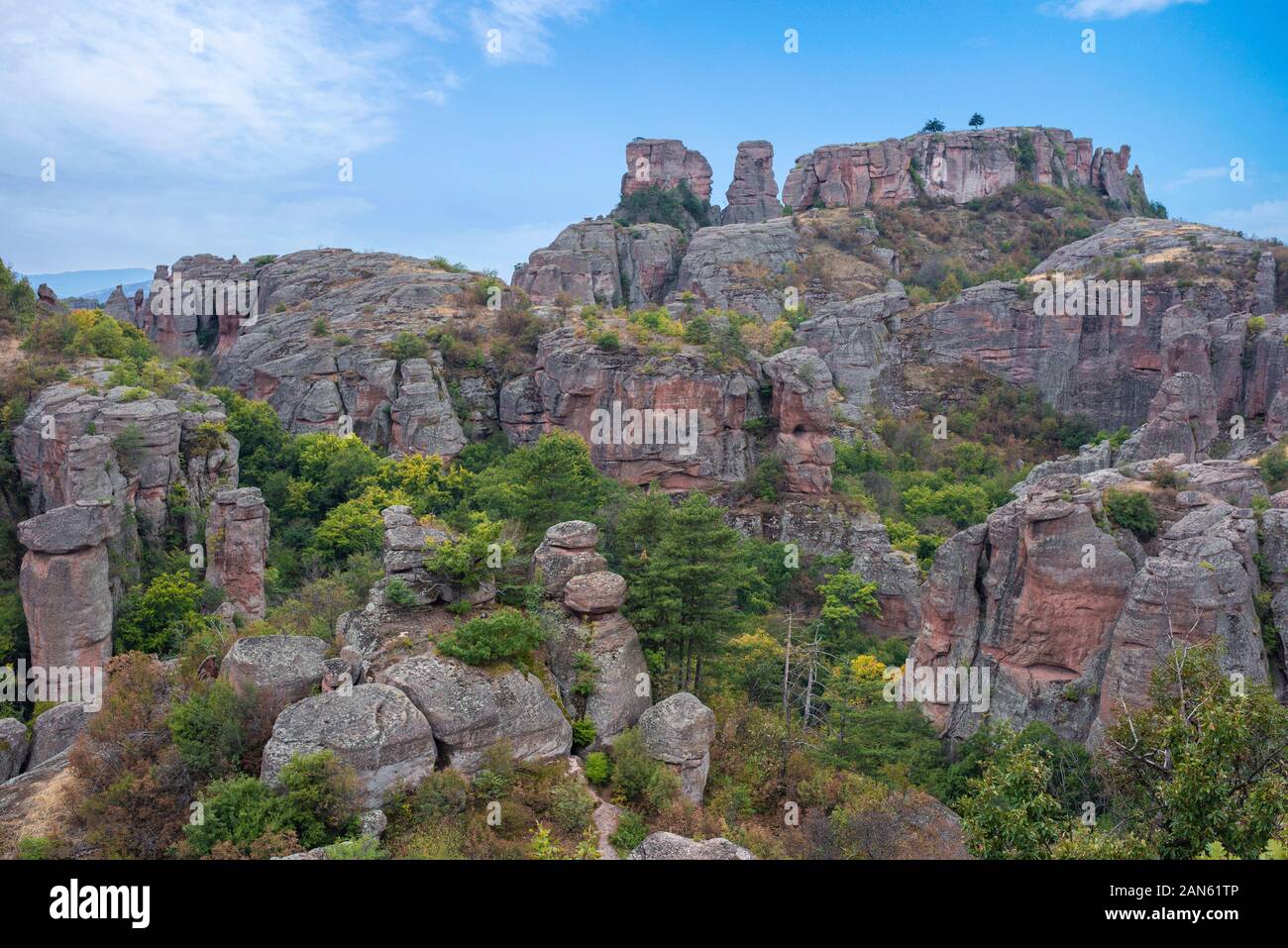 Beautiful landscape with bizarre rock formations. Stone amazing rock ...