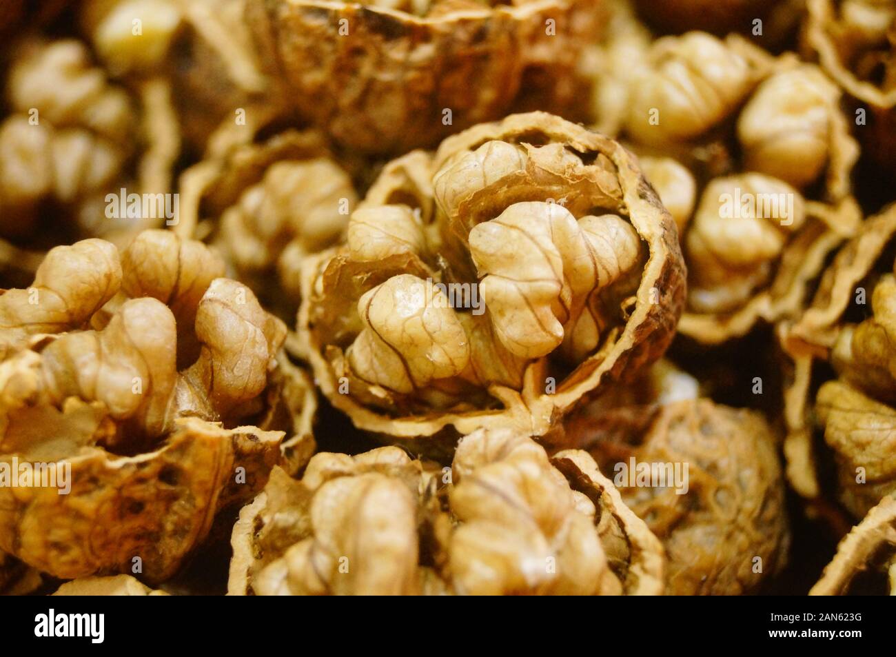 Close up of dried walnuts Stock Photo - Alamy