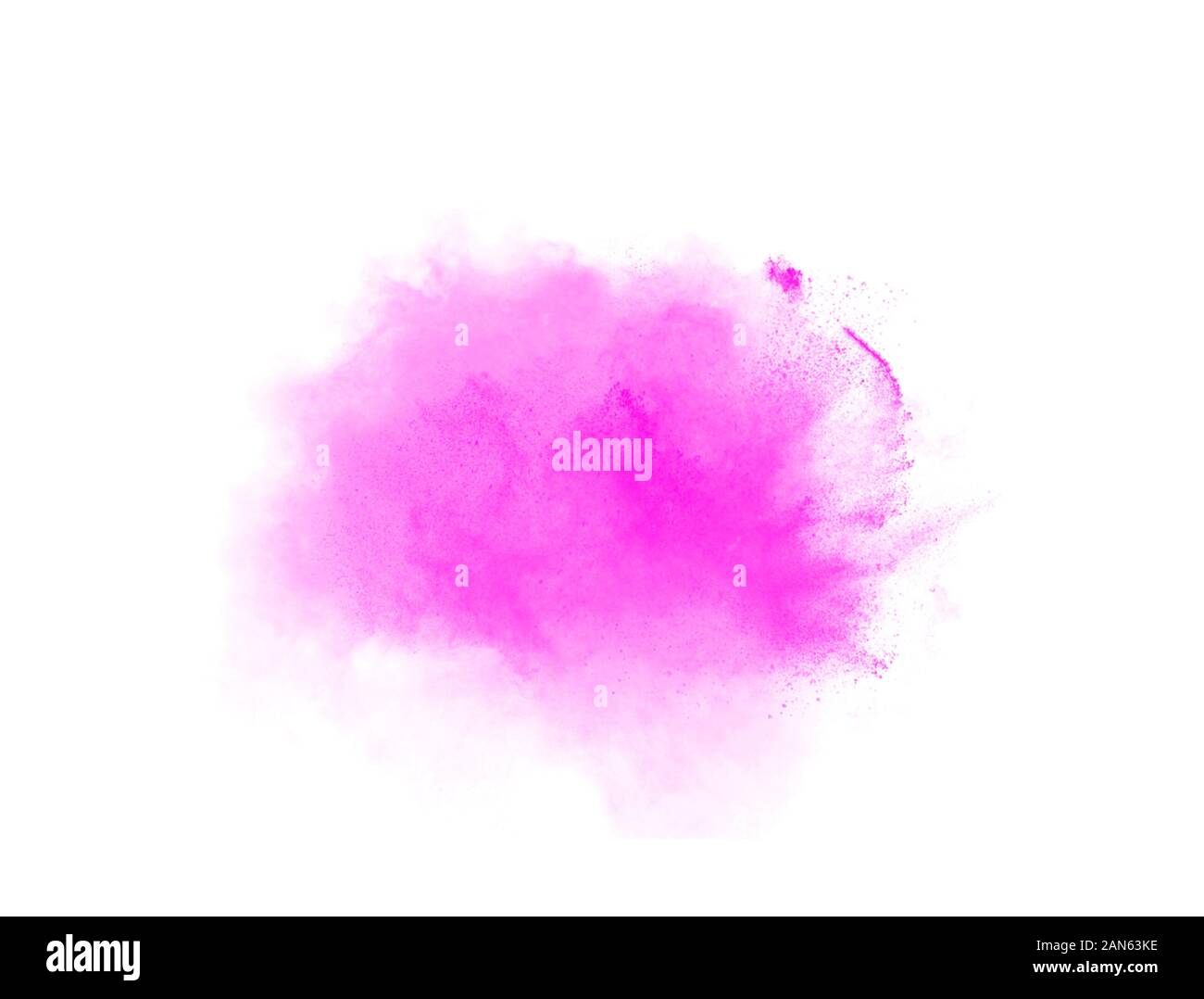 Abstract pink paint splash isolated on white background Stock Photo - Alamy