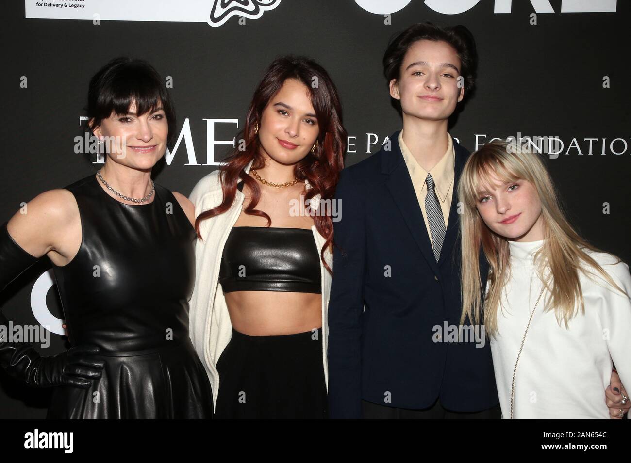 Los Angeles, Ca. 15th Jan, 2020. Rosetta Getty, Cassius Getty, Grace ...