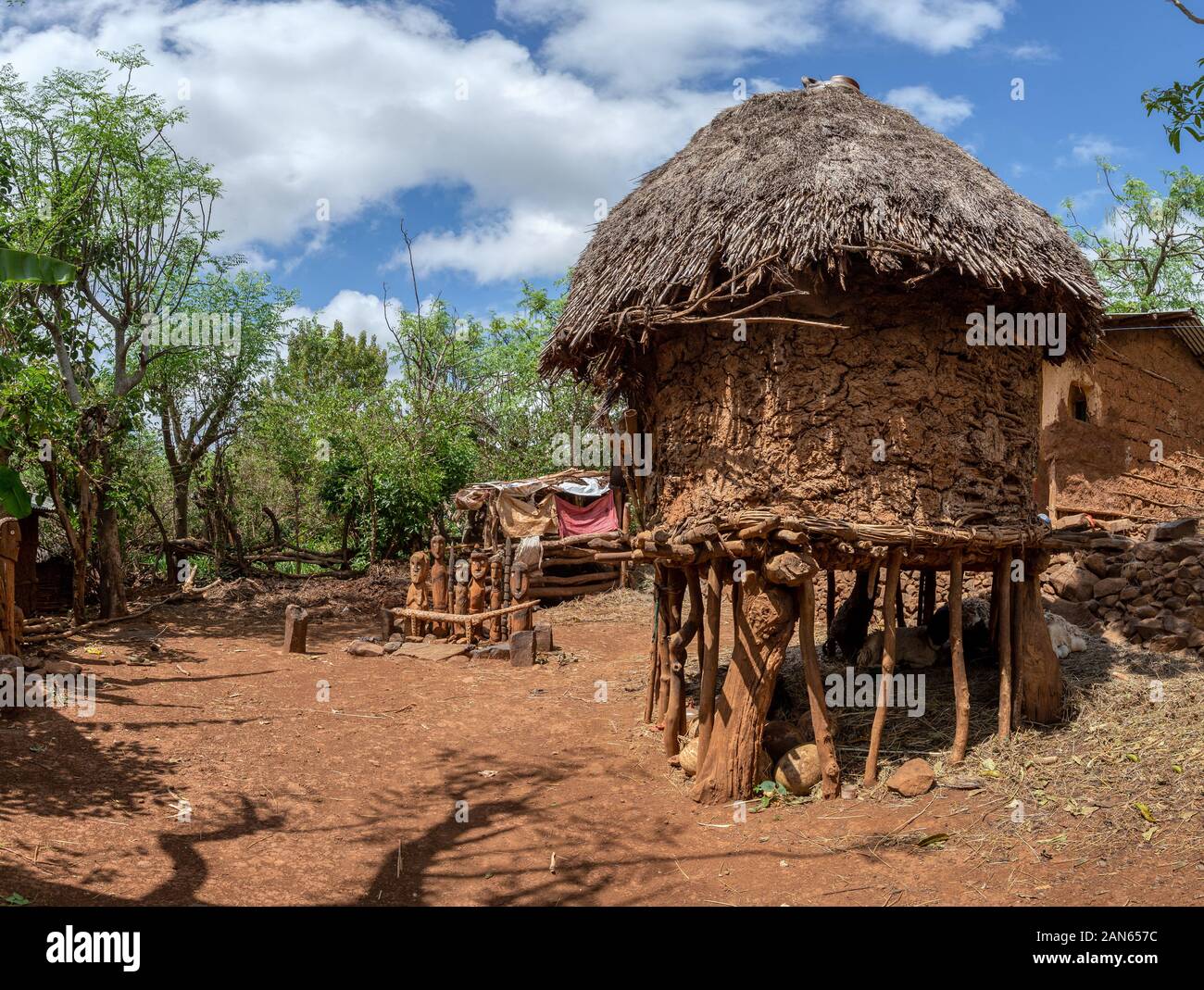 Fantastic walled village tribes Konso. African village. Africa ...