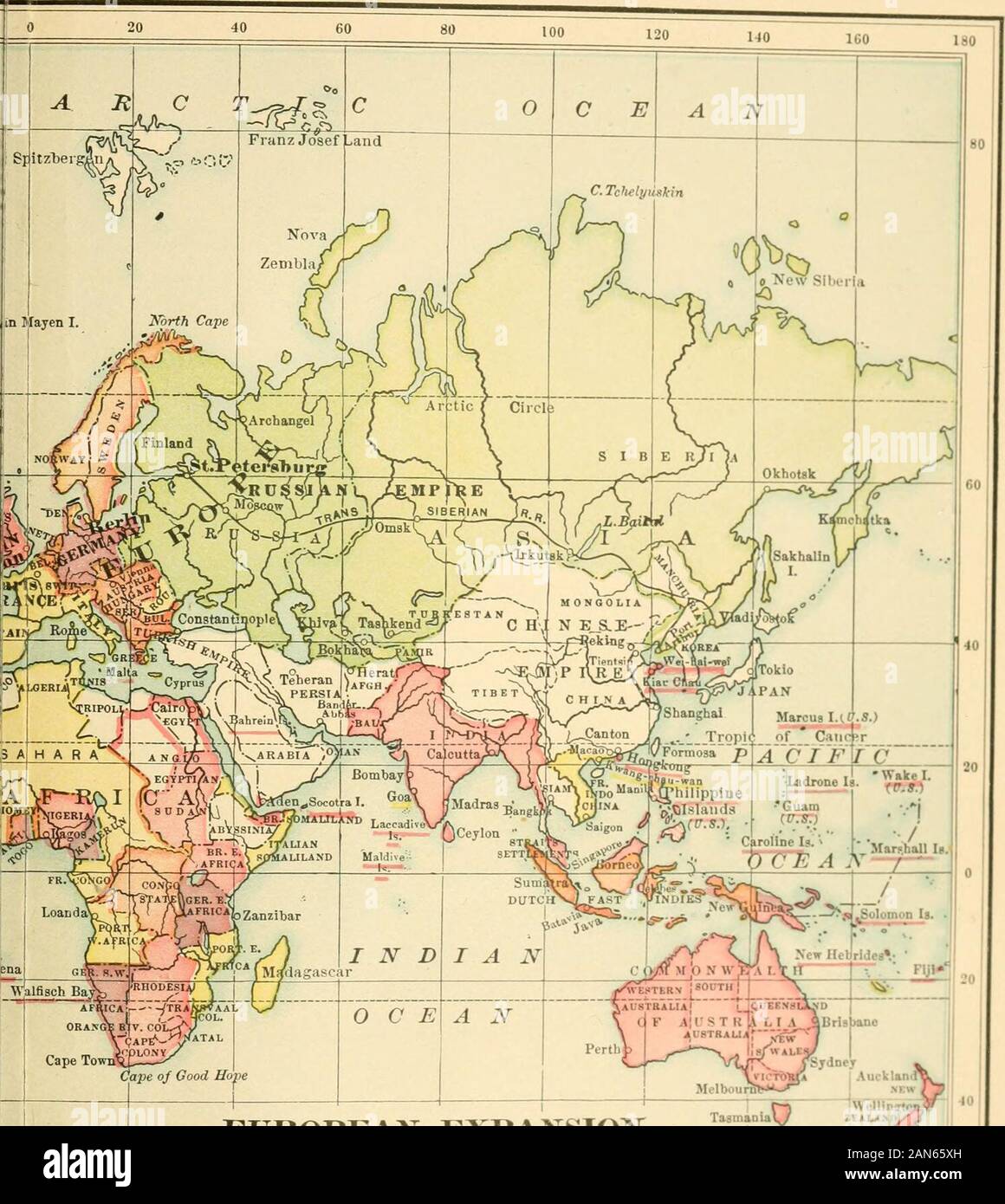 Anglo saxon map of world hi-res stock photography and images - Alamy