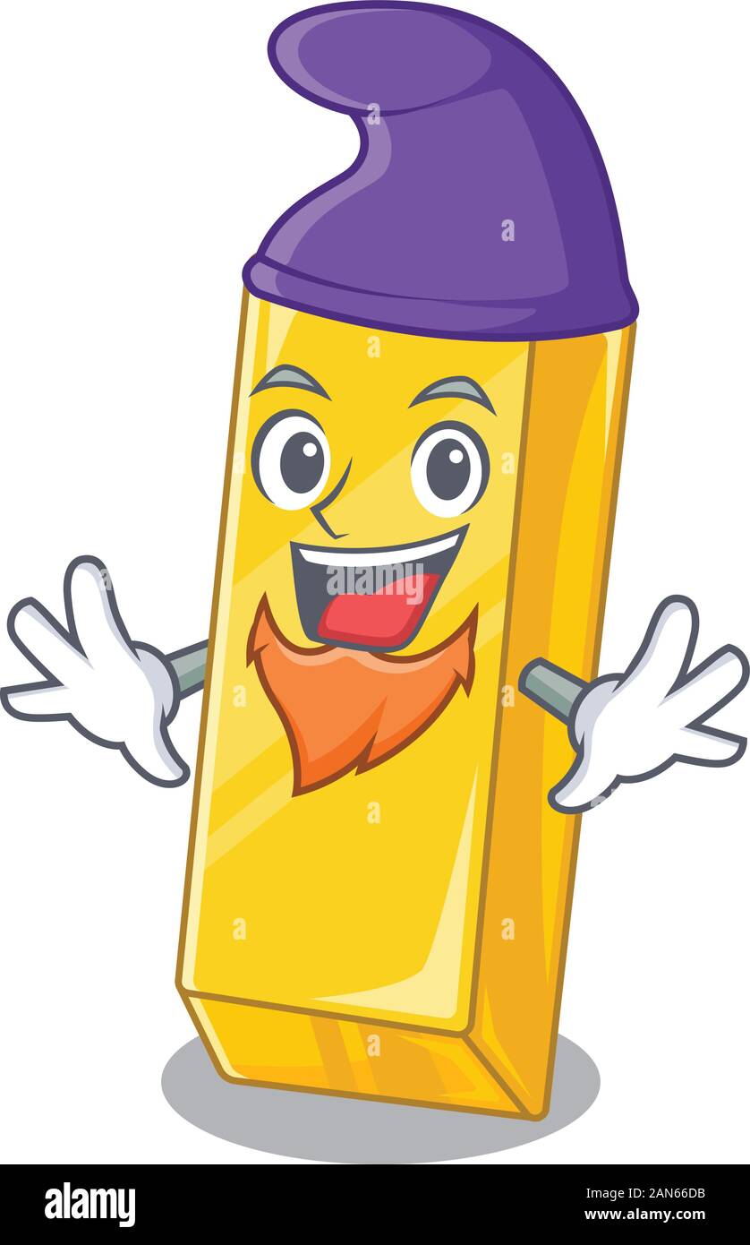 Funny gold bar cartoon mascot performed as an Elf Stock Vector Image ...