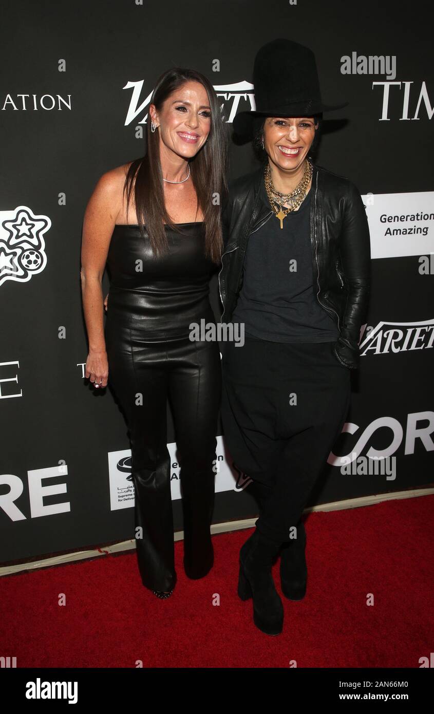 Los Angeles, Ca. 15th Jan, 2020. Soleil Moon Frye, Linda Perry, at 10th ...