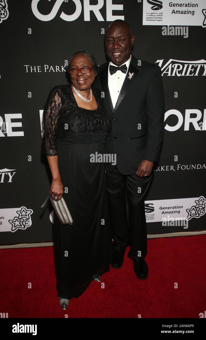 Los Angeles, Ca. 15th Jan, 2020. Benjamin Crump, Genae Angelique Crump ...