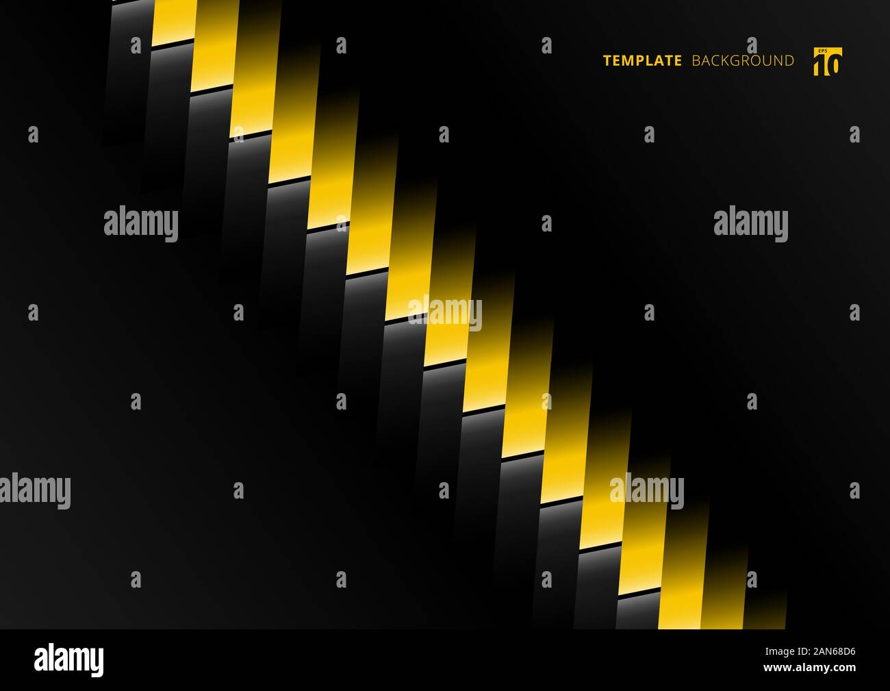 Abstract technology template geometric separate contrast yellow ...