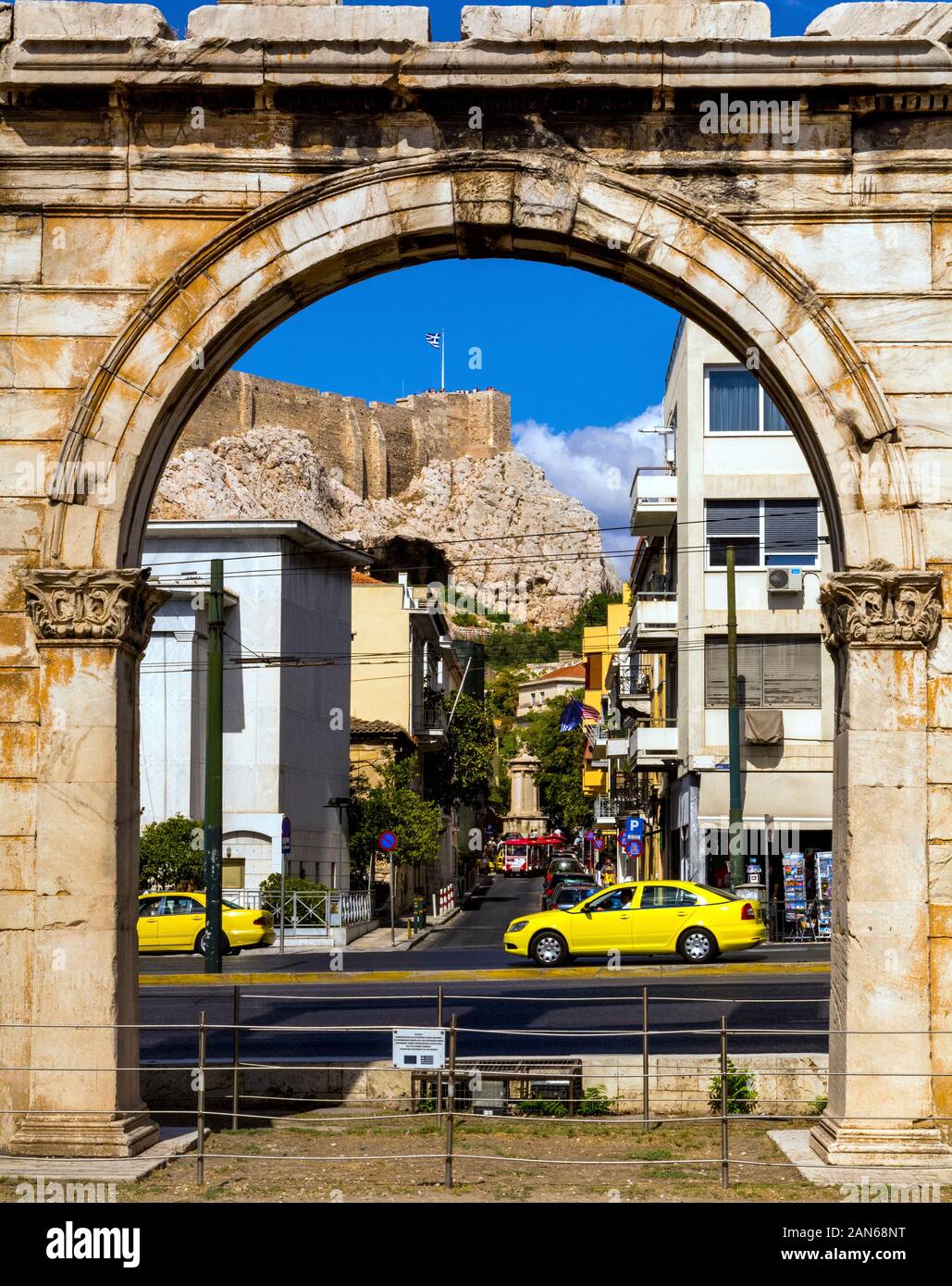View through the arch of Hadrian Stock Photo - Alamy View through the arch of Hadrian Stock Photo - Alamy