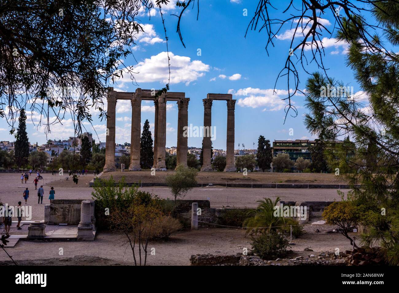 Columns of the Olympic Temple of Zeus Stock Photo - Alamy