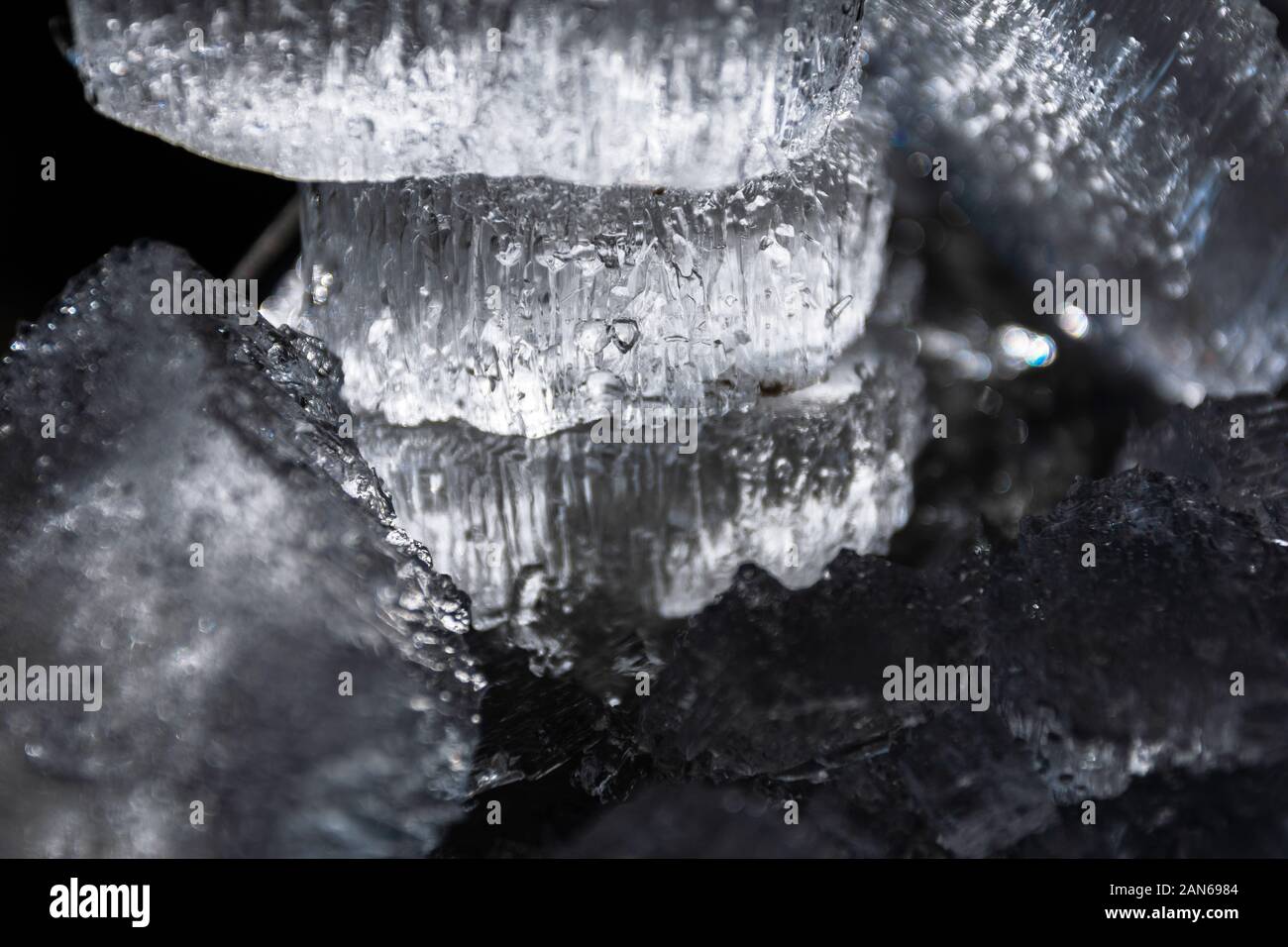 Frozen ice texture Stock Photo - Alamy