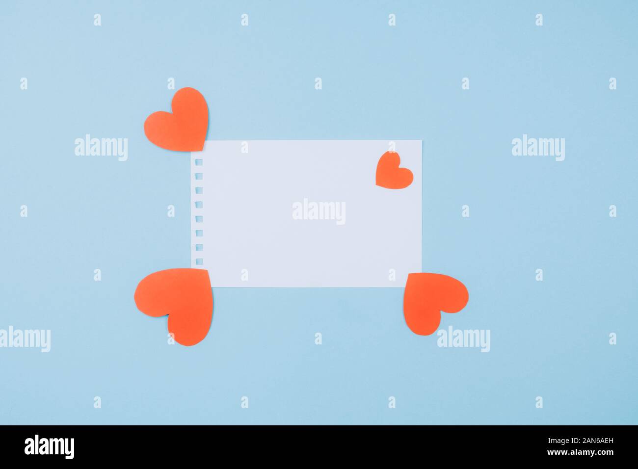 Beautiful romantic background with white text box and hearts Stock ...