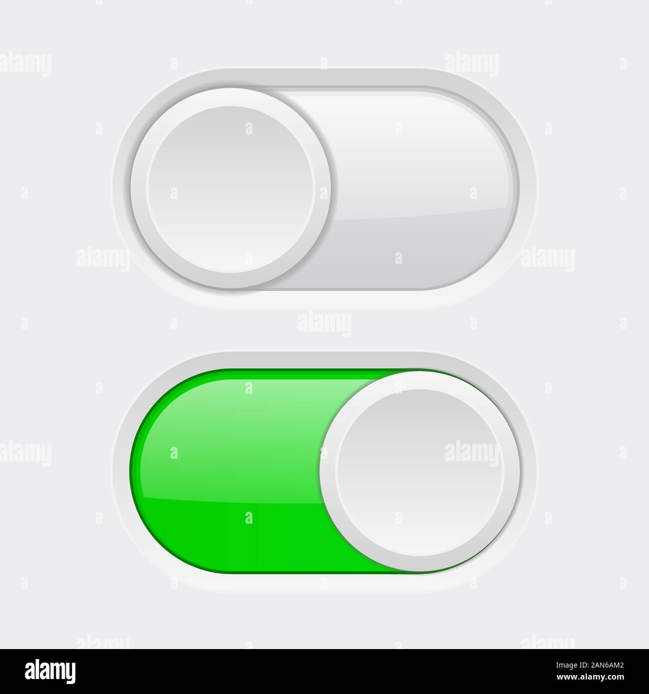 Toggle switch buttons. Vector 3d illustration Stock Vector Image & Art ...