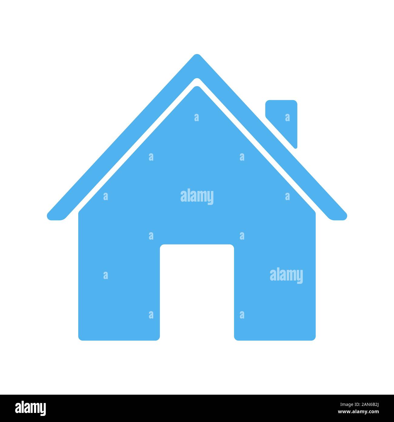 Blue house icon Stock Vector Image & Art - Alamy