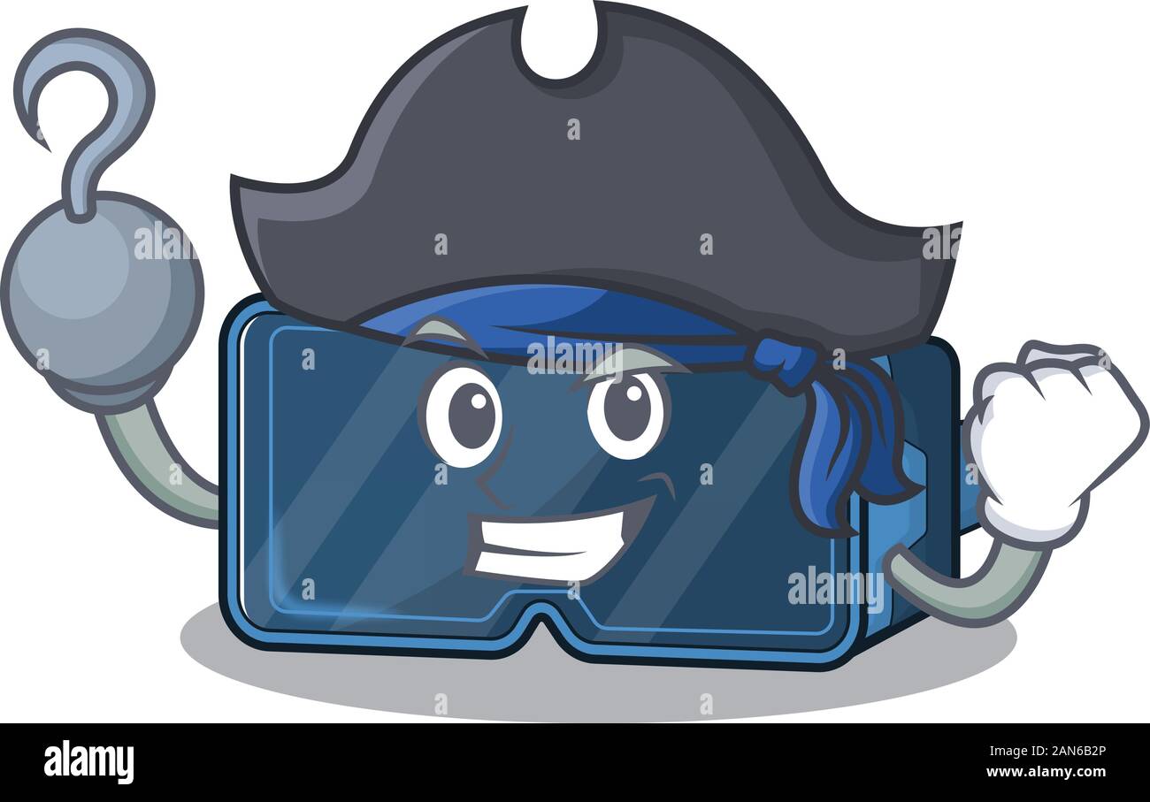 cool and funny vr virtual reality cartoon style wearing hat Stock ...