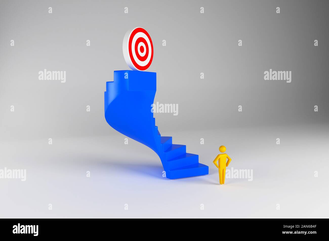 Figure going up stairs hi-res stock photography and images - Alamy