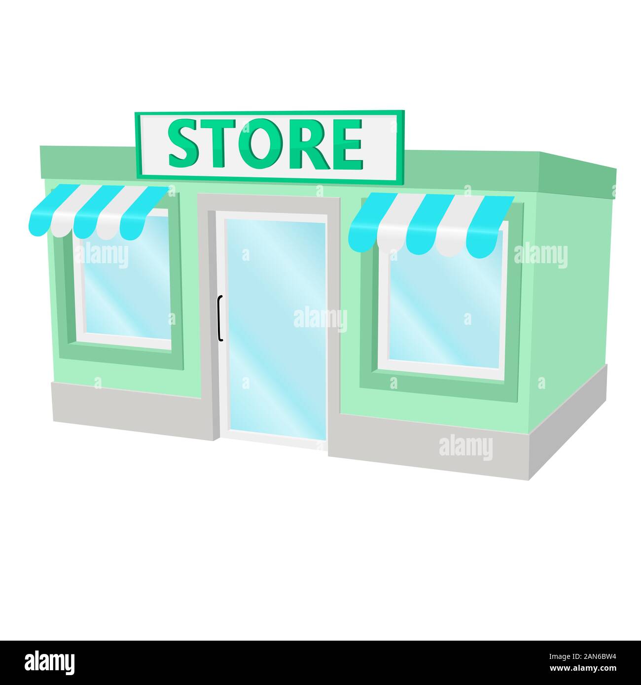 Very small shop window Stock Vector Images - Alamy