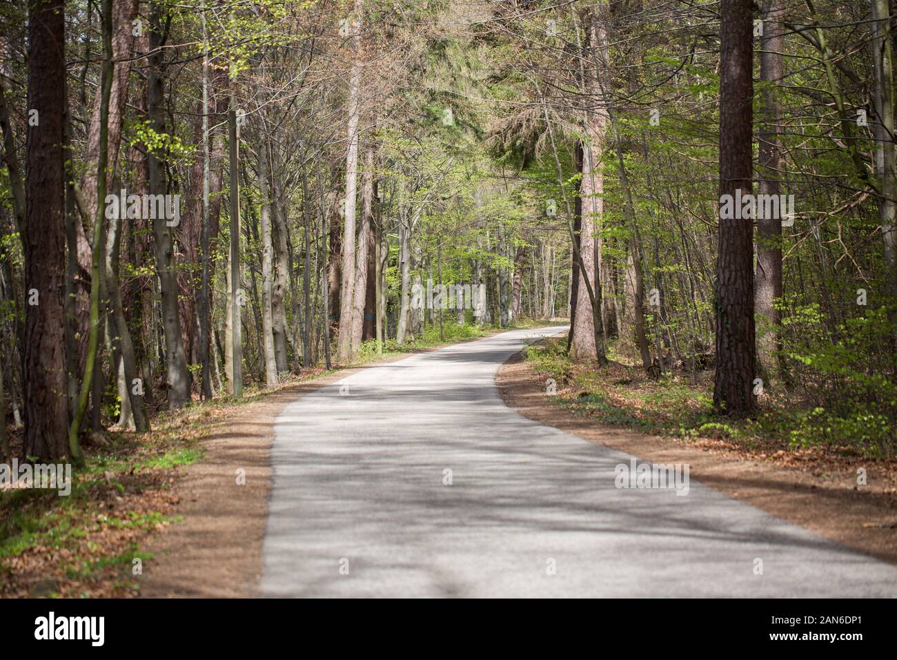 Curve in path hi-res stock photography and images - Alamy