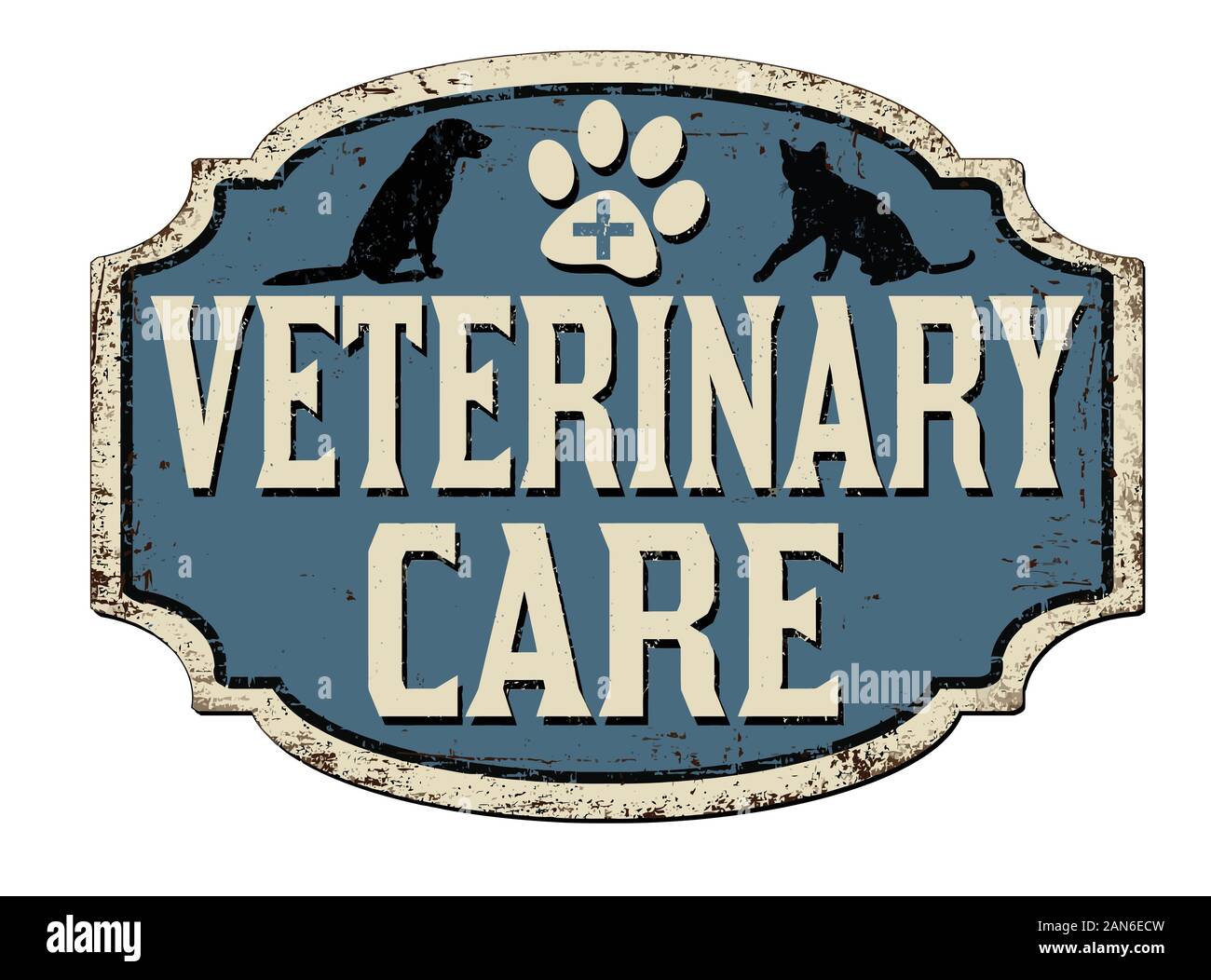 Antique veterinary sign Stock Vector Images - Alamy