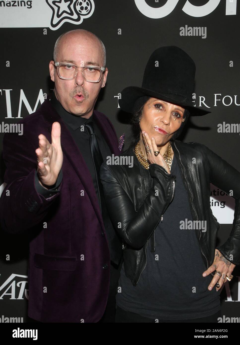 15 January 2020 - Los Angeles, California - Linda Perry, Kii Arens ...