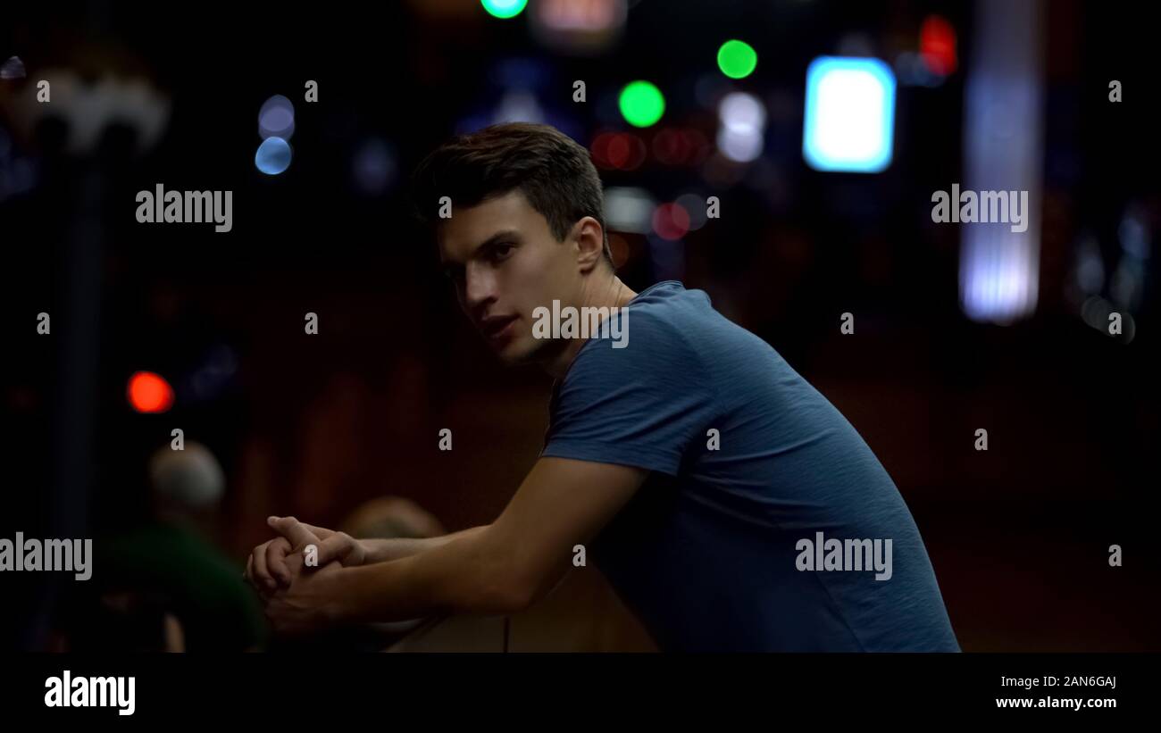 Guy Standing Up Alone