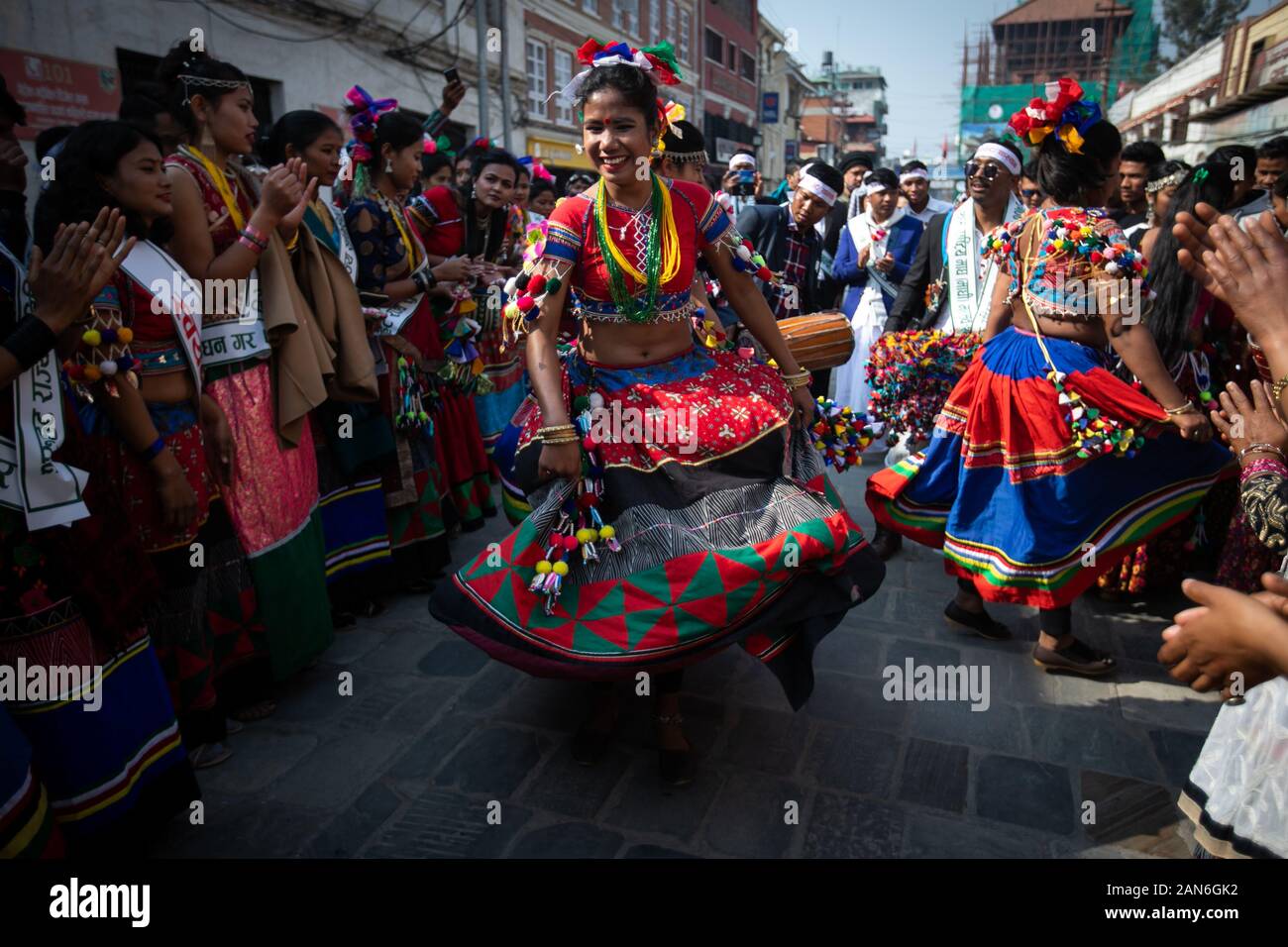 Maghe sankranti and maghi festival in nepal hi-res stock photography ...