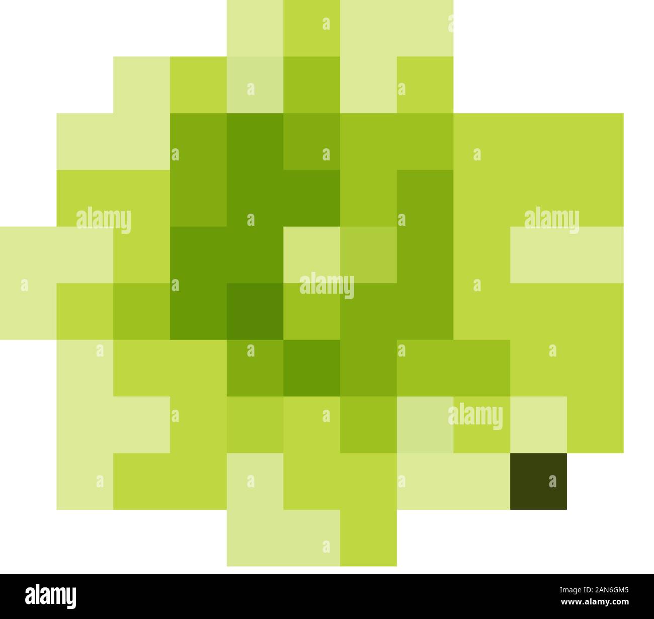 Single flower in green color illustration Stock Vector Image & Art - Alamy