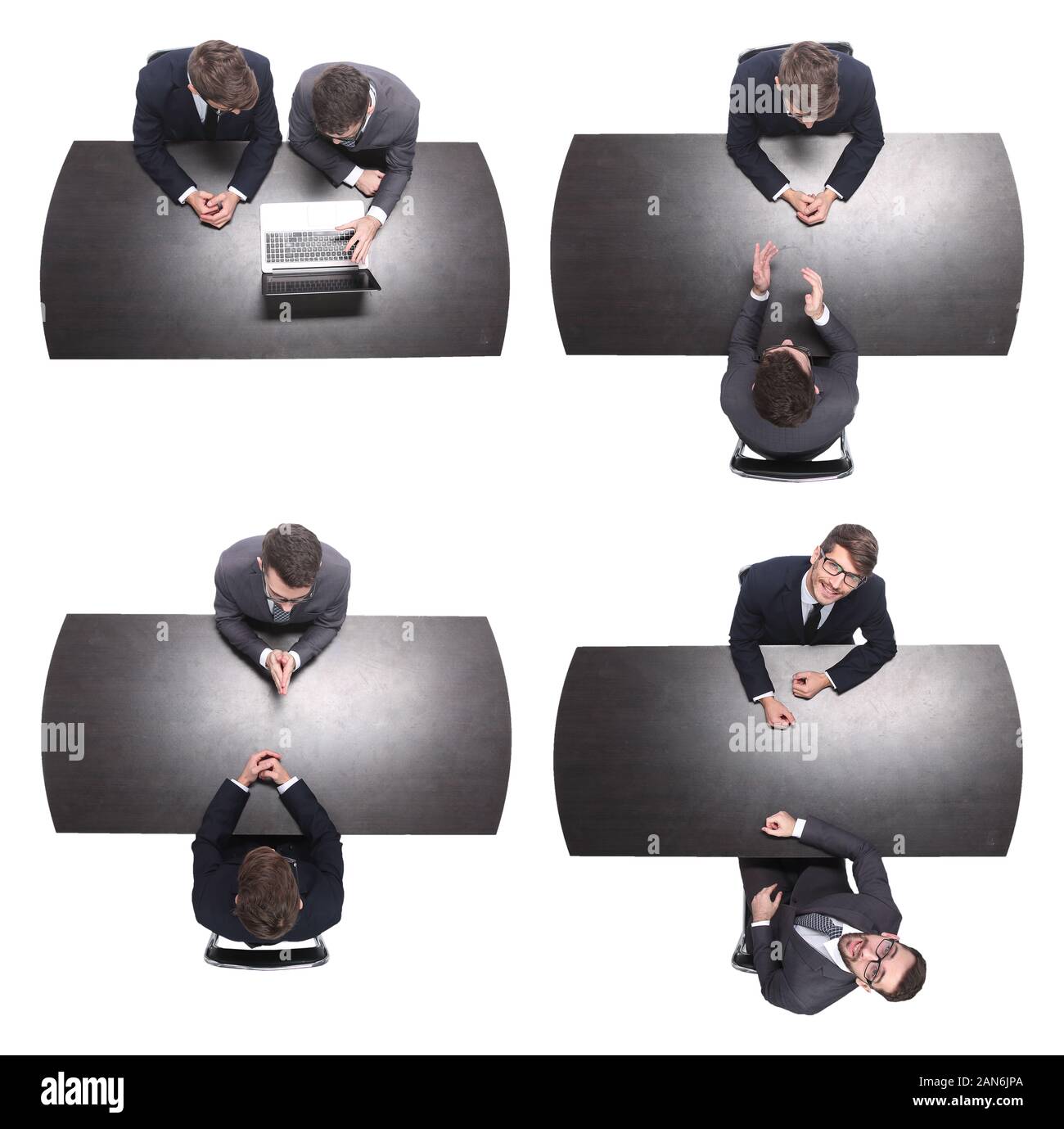 Person sitting table top view Cut Out Stock Images & Pictures - Alamy