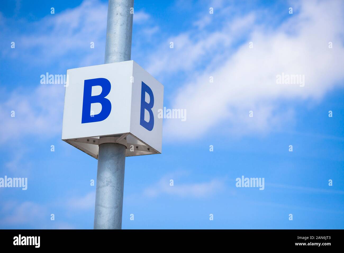 B letter sign hi-res stock photography and images - Alamy