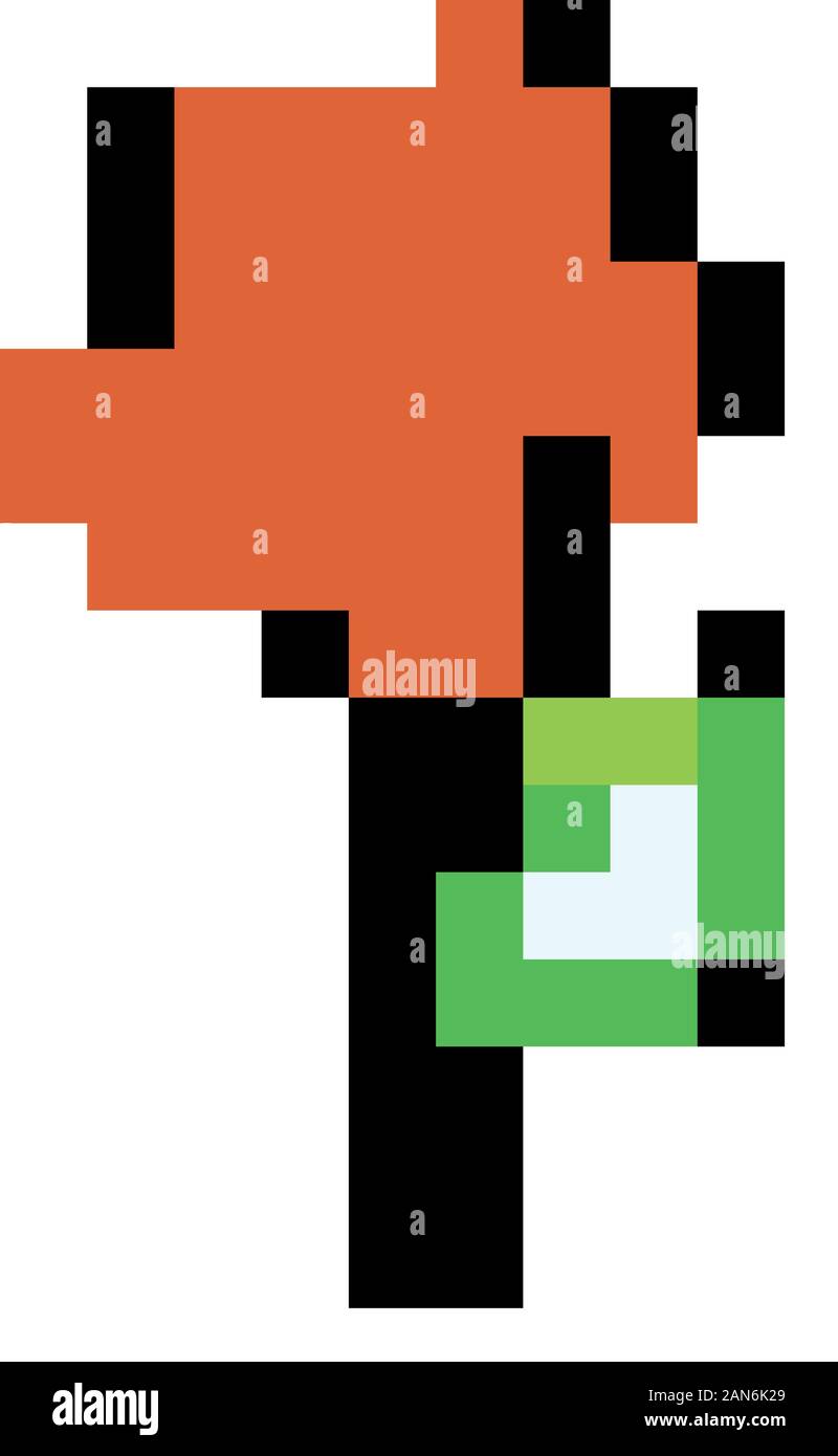 Single flower in red color illustration Stock Vector Image & Art - Alamy