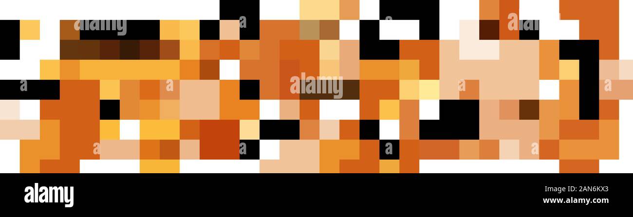 Isolated set of wild animal in orange illustration Stock Vector Image ...